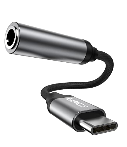 Eanetf USB C to 3.5mm Audio Adapter Type C Female Headphone Jack Adapter Hi-Res DAC Cable for Samsung S21 Note 20 Ultra S20 FE Sony XZ2 XZ3 Google Pixel 5 4 3XL