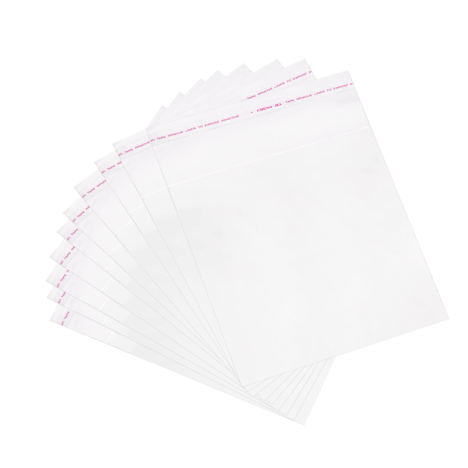 uxcell 500Pcs Clear Cello Bags, 4" x 4" Plastic Self Sealing OPP Cello Treat Bags Cello Poly Bags for Packing Cookies Candy Jewelry Gifts, Clear
