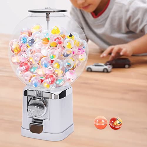Fetcoi White Vending Machines, Bubble Gumball Bank Candy Gumball Machine for 1.26" Bubble Gum Ball Candy, Gumball Candy Dispenser for Kids Game Retail Stores - for $1 Coins