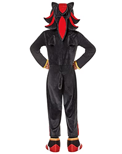 Spirit Halloween Sonic the Hedgehog Kids Shadow Jumpsuit Costume | Officially Licensed |Gaming Costume | Shadow Cosplay - XL