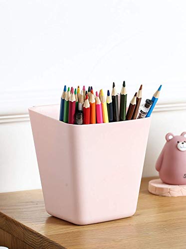 5 Piece Hanging Cup Holder,Trolley Storage Basket,Trolley Accessories,4.75x4"Hanging Pen Holder,Hanging Bucket,Plant Container,Storage Bucket,Makeup Pencil Holder White