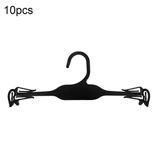 Clothes Hanger, 10Pcs Plastic Socks,Clothes Bra Underwear Hanger Wardrobe Closet Drying Rack Organizer - White