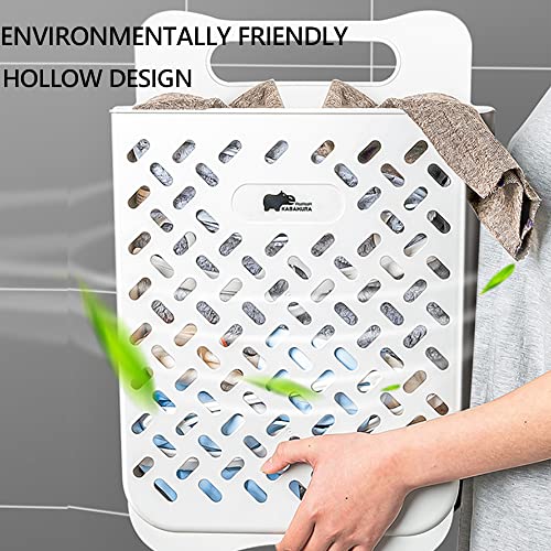 Collapsible Laundry Basket- Large Laundry Basket Hamper with 2 Handles- Space Saving Foldable Storage Container/Organizer (Small)