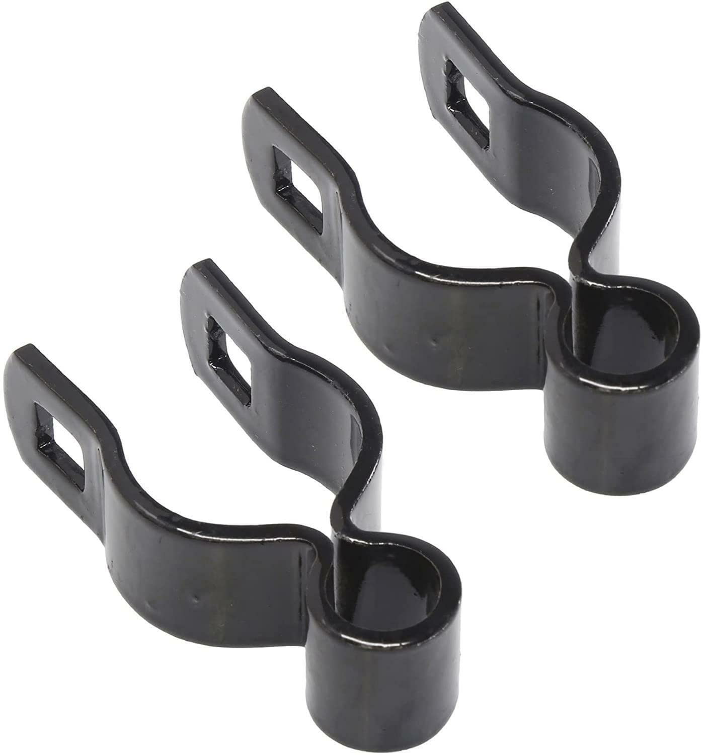 1 3/8" x 5/8" Black Female Gate Frame Hinges for Chain Link Fence Post (Pack