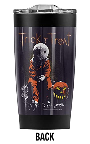 Logovision Trick 'r Treat Sitting Sam Stainless Steel Tumbler 20 oz Coffee Travel Mug/Cup, Vacuum Insulated & Double Wall with Leakproof Sliding Lid | Great for Hot Drinks and Cold Beverages