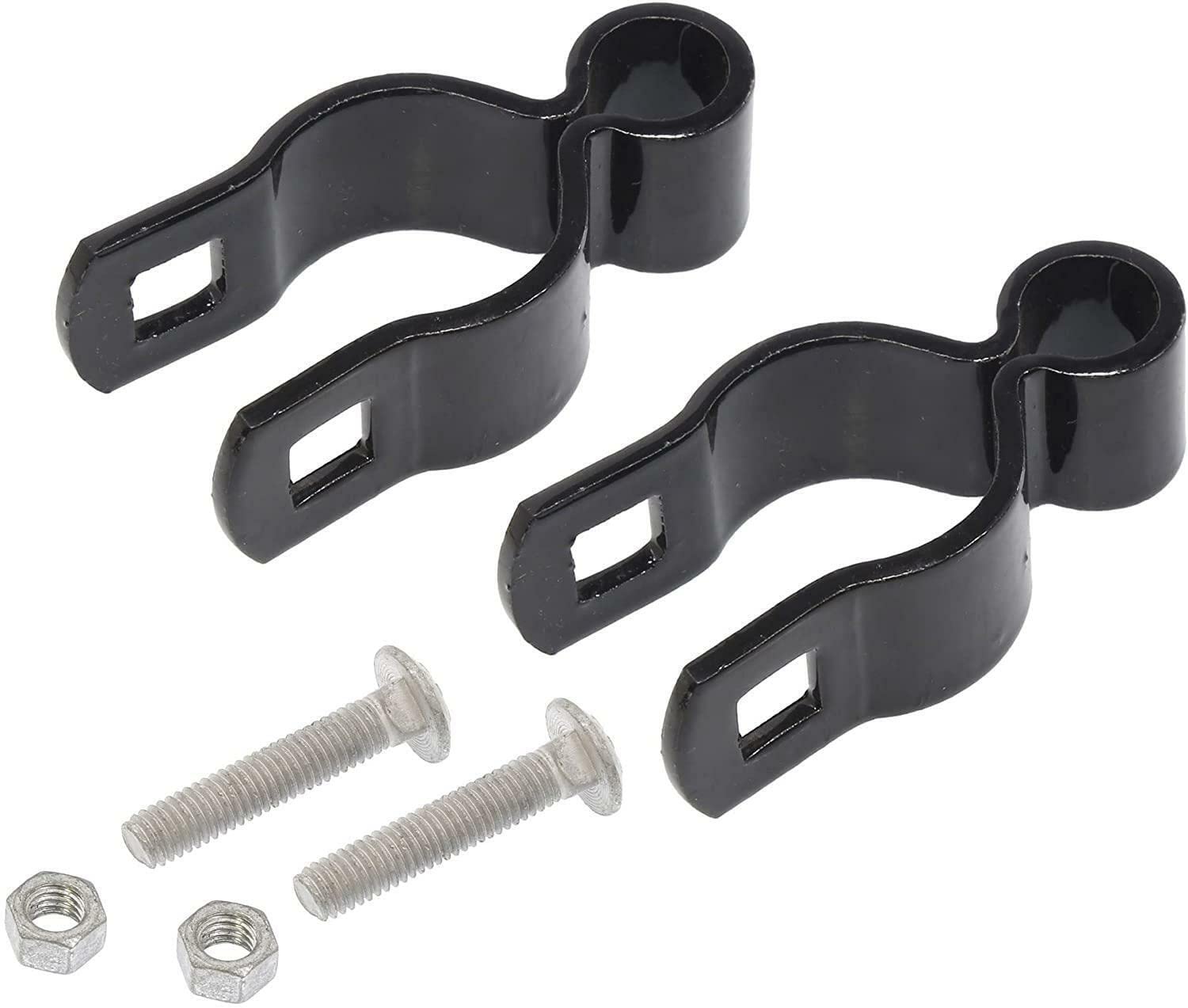 1 3/8" x 5/8" Black Female Gate Frame Hinges for Chain Link Fence Post (Pack
