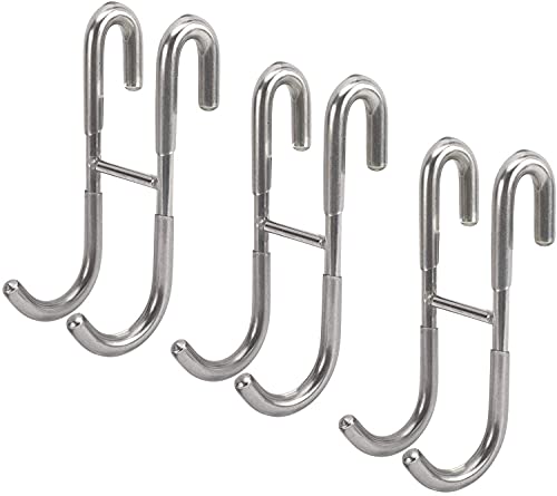 HYDDNice 3PCS Shower Door Hooks 304 Stainless Steel Over Door Hooks Bathroom Class Door Hooks Bath Towel Hooks