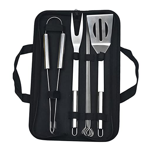 Jteremy Grill Tools Set - 8pcs Grill Accessories BBQ Tools, Stainless Steel Grilling Tools, BBQ Accessories Tool Set with Storage Bag, Camping Outdoor Cooking Tool Set for Travel