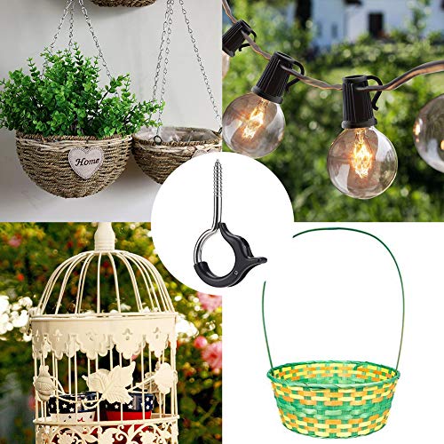 Q-Hanger 20 PCS,Q-Hanger Hooks Outdoor,Outdoor Hooks for Outdoor String Lights,Easy Release Outdoor Wire & Christmas Light Hanger