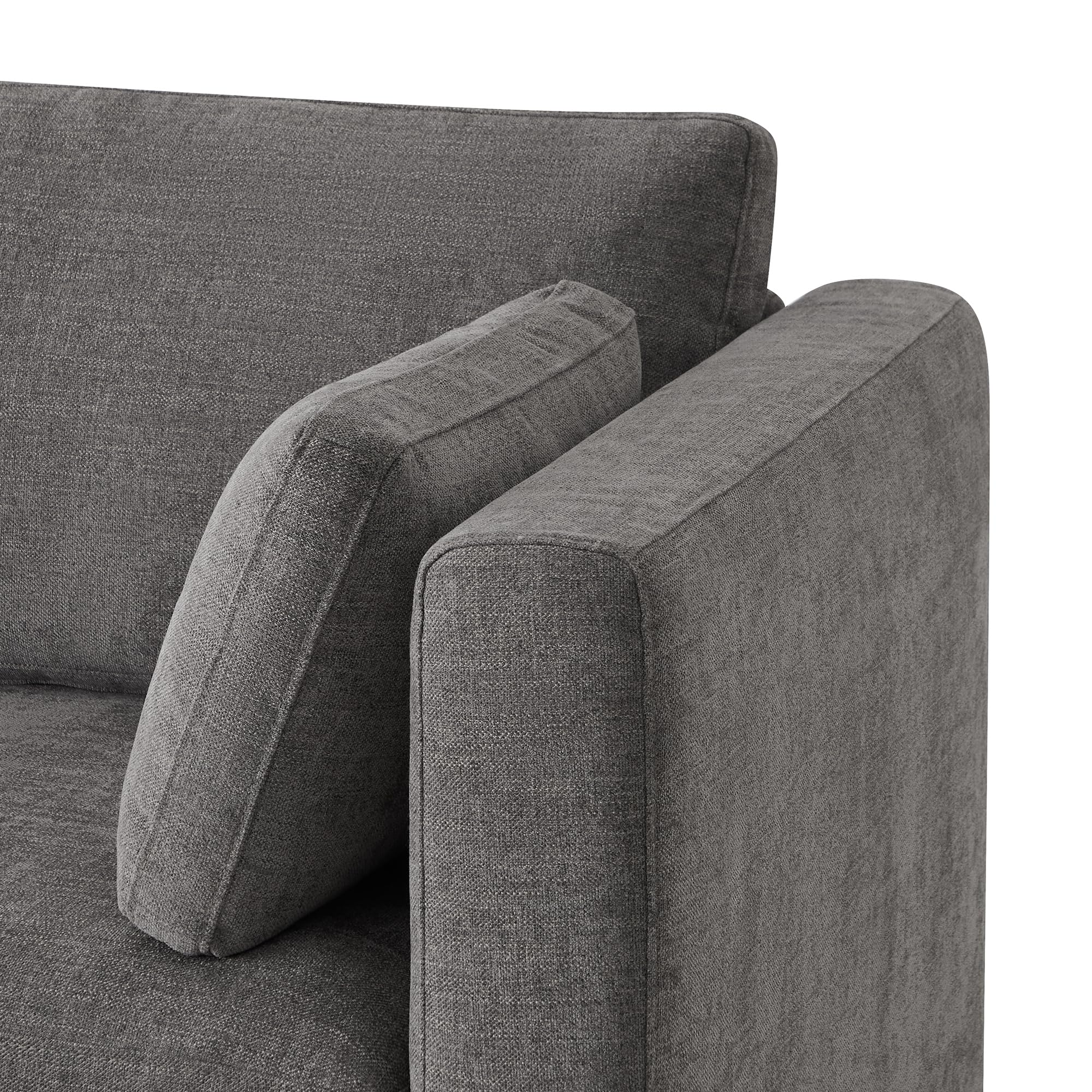 CHITA Oversized Modular Sectional Fabric Sofa Set, Extra Large U Shaped Couch with Reversible Chaise, 146 inch Width, 6 Seat Modular Sofa with Storage Ottamans, Grey