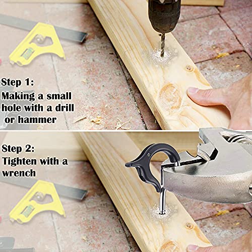 Q-Hanger 20 PCS,Q-Hanger Hooks Outdoor,Outdoor Hooks for Outdoor String Lights,Easy Release Outdoor Wire & Christmas Light Hanger