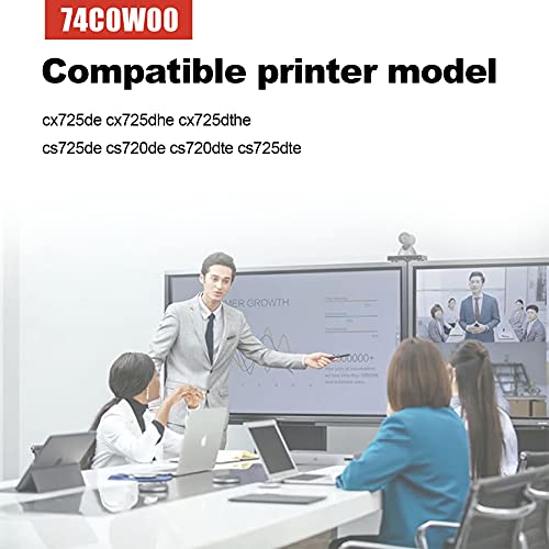 OSAD 1 Black 74C0W00 Waste Container Compatible 74C0W00 Waste Toner Box Replacement for Lexmark cx725de cx725dhe cx725dthe cs725de cs720de cs720dte cs725dte Printers