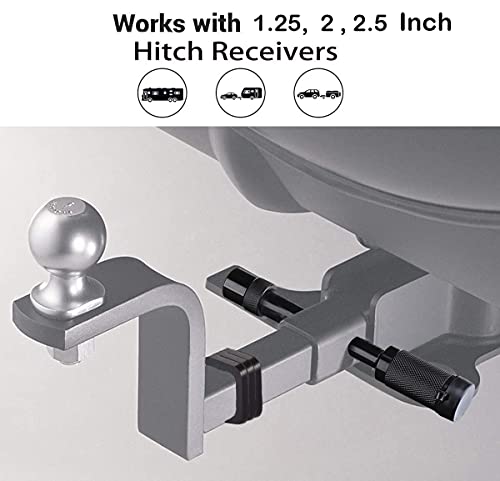 WHSSFINE Trailer Lock Kit Keyed Alike Tongue and Hitch Pin Lock with 5/8 and 1/2 Inch Pins Fit Class I II III IV V Receiver to Secure Trailer for Towing and Storage (4 Pack)