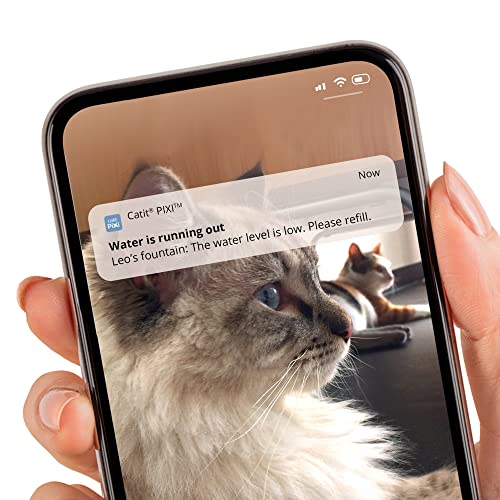 Catit PIXI Smart Water Fountain β Automatic Cat Drinking Fountain with UV-C Clarifier Light and App Support
