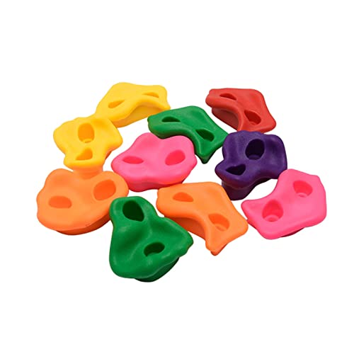 Climbing Rock Set, 10pcs/20pcs Assorted Color Climbing Children Hand Feet Holds, Plastic Climbing Wall Grips, for Kids Indoor Outdoor Playground Backyard Toys, Without Screws(Size:20pcs)