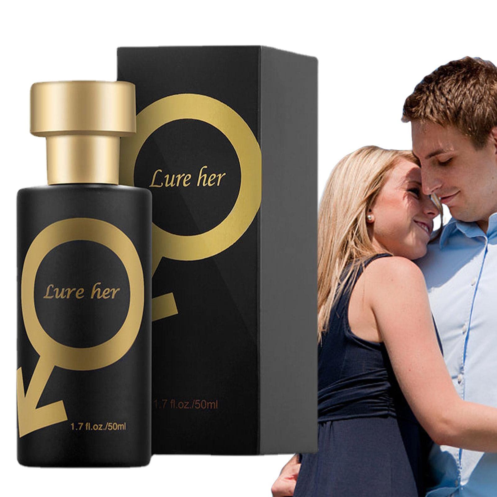 BIOTAT Golden Lure Perfume, Pheromone Perfume Spay For Men, Cologne For Men Attract Women, Romantic Glitter Perfume Gift, 50 M