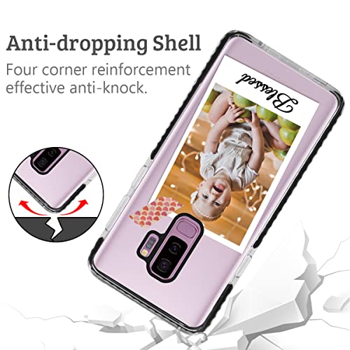 SuSuTiFy Personalized Custom Photo Phone Case for Samsung Galaxy S9 Plus Design Your Own Customized Picture Anti-Scratch Shockproof Soft TPU Protective Phone Cover
