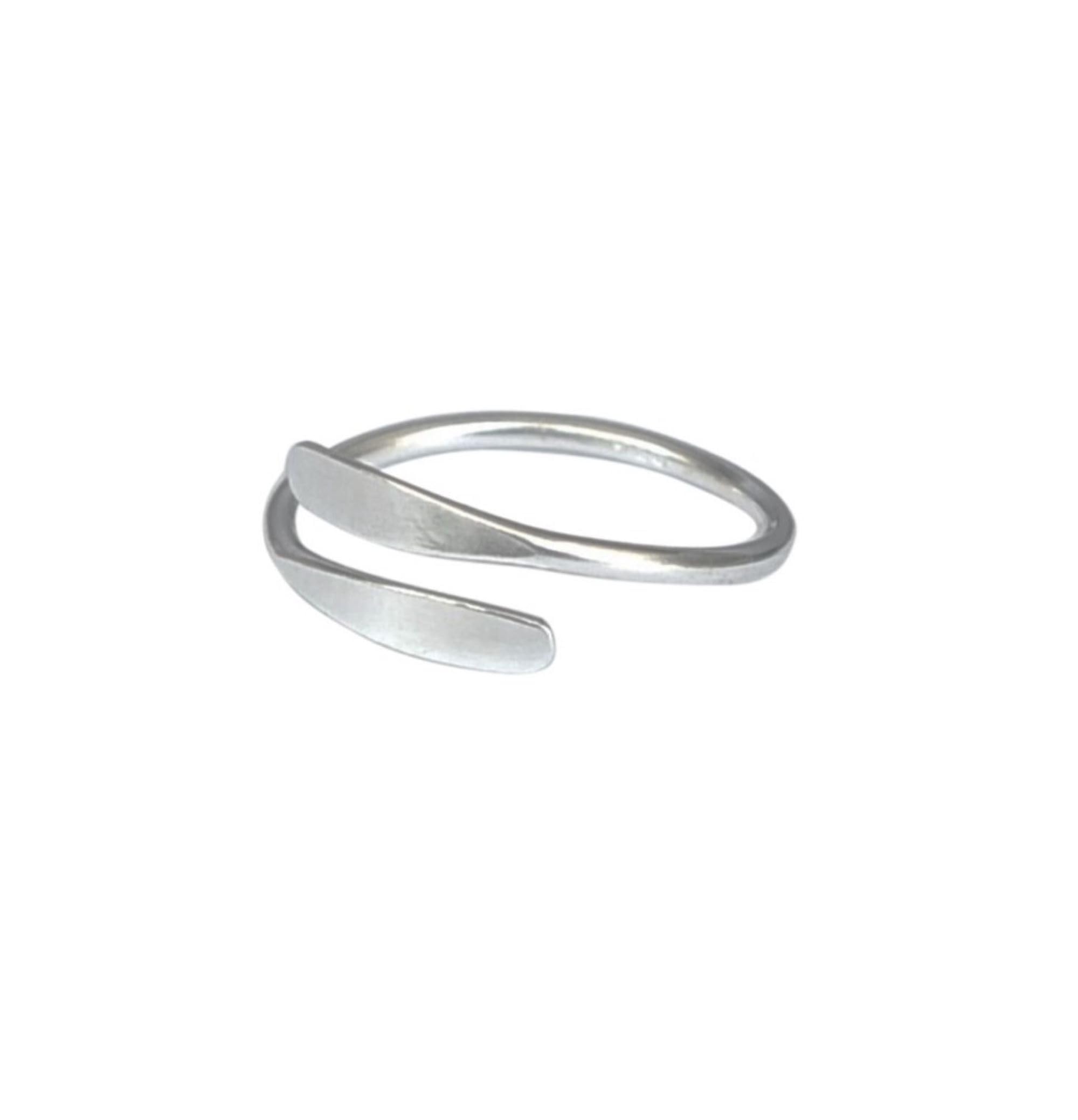 Handmade Silver Wrap Band Adjustable Toe Ring, 925 Sterling Silver, Thin Classic Dainty Open Toe, Pinky or Knuckle Rings for Women, By MiYa Jewelry Creations