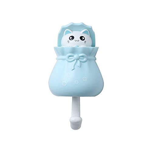 AINIJIA&HOLO Cute Cat in Bag Coat Hook,Key Hook, hat Hook, Towel Bag Scarf Wall Hook,Decorative Wall Hook Wall Hanger Holder for Hanging Coats, Keys, Hats, Luggage and Towels