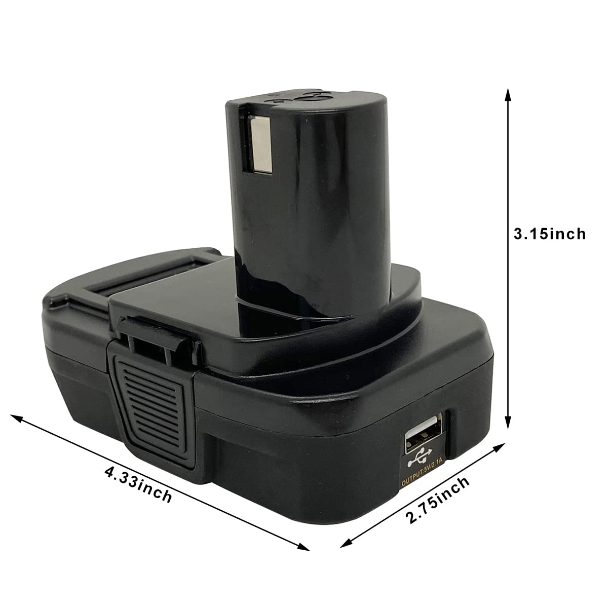 JFQWLE Converter for Black&Decker/Porter Cable/Stanley to Ryobi Battery Adapter, Compatible with Black&Decker/Porter Cable/Stanley 20V Lithium-Ion Batteries, Work for Ryobi 18V Cordless Power Tools