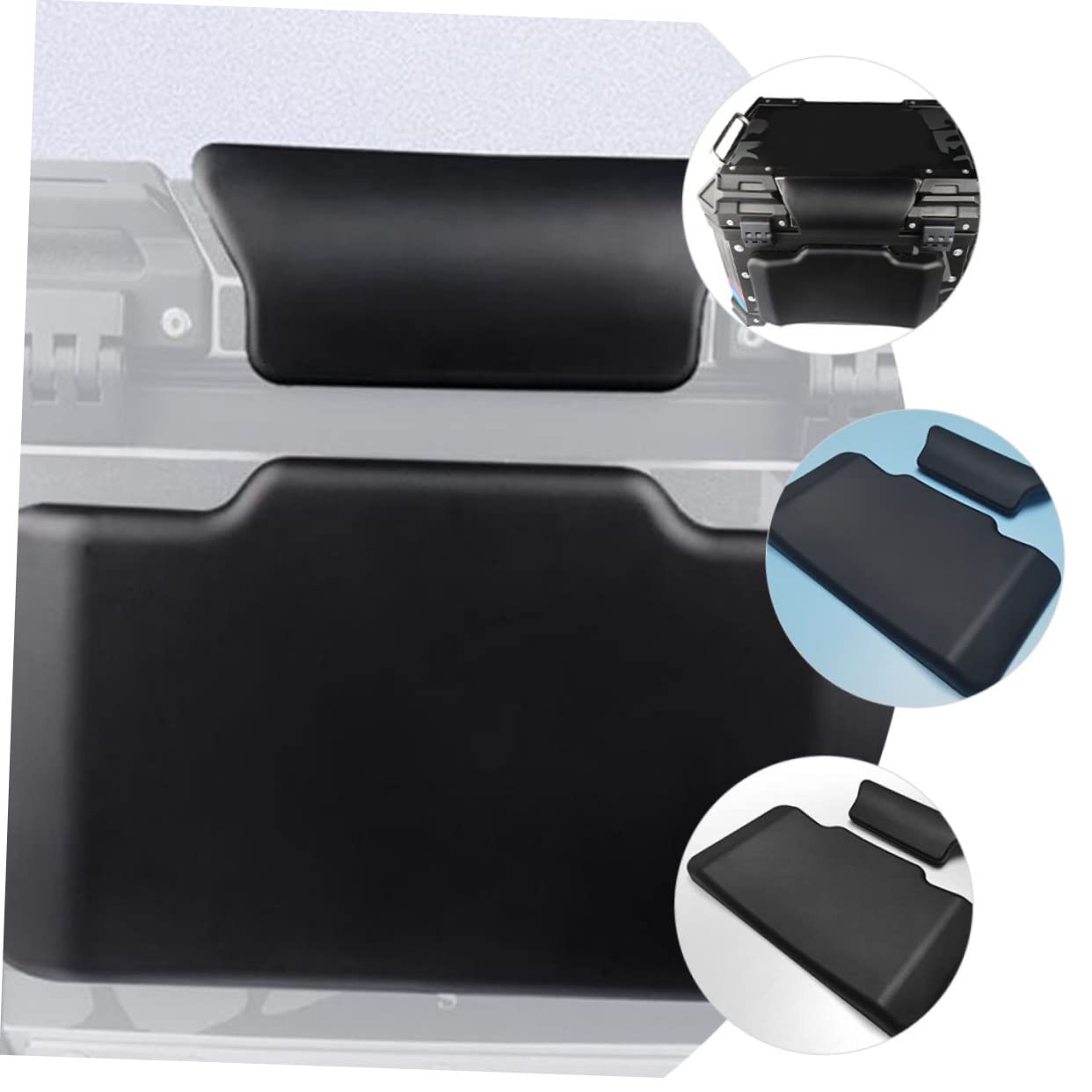 Unomor 1 Set Trunk Cushion Wear-Resistant Back pad Lumbar Support Pillow Leather Back Pillow Motorcycle Accessory Back Support Pad Wear-Resistant Backrest Sponge pu Waist Ornaments