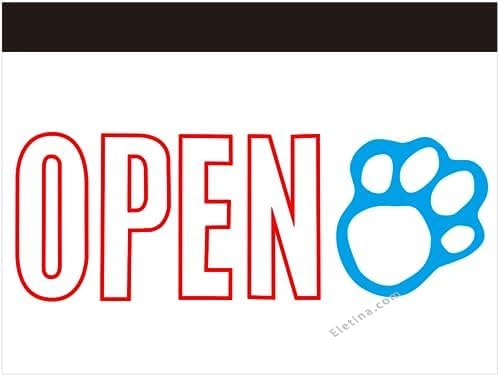 Bar Neon Light Sign Open. With Dog Paw Print. Pet Grooming St6-j0792 Lamp Neon Like Led Signs For Wall Decor