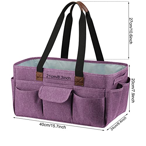 Portable Fundamentals Art Organizer Craft Storage Tote Bag, Multi-Functional Carrying Bag with Multiple Pockets for Crafts, Sewing, Yarn Storage, Medical and Office Supplies Storage