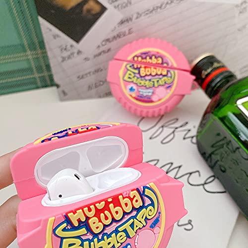 Cute and Interesting,Silicone Airpod Case Covers with Keychain,Compatible with Airpods 1&2 Case,More Attractive airpod case (HBA)