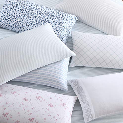 Laura Ashley Home - Queen Sheets, Soft Sateen Cotton Bedding Set - Sleek, Smooth, & Breathable Home Decor, Garden Muse Pink