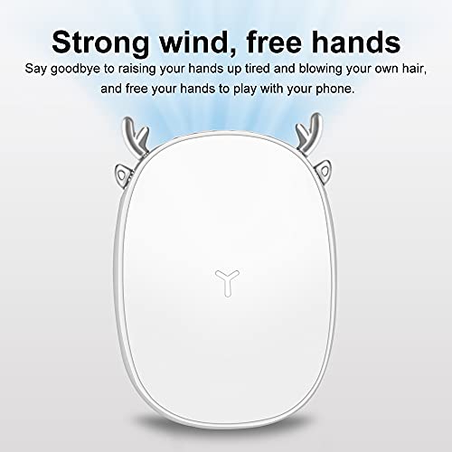 VR-robot Portable Hanging Neck Fan, Hands Free Air Cooler USB Rechargeable Personal Wearable Cooling Neck Fan, Adjustable Lanyard 3 Speed Mini Handheld Fan for Office,Camping,Travel,Outdoor