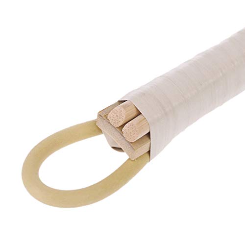 LEJIA Traditional Racket Woven Imitation Rattan Clean Duster Carpet Rug Beater Durable Hand Made for Pet Owner, 62cm/24.41in