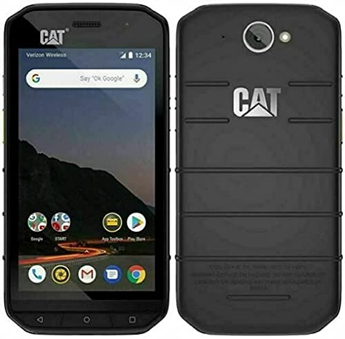 CAT PHONES S48c 32GB Rugged Waterproof (Sprint Unlocked) Smartphone - Black (Renewed)