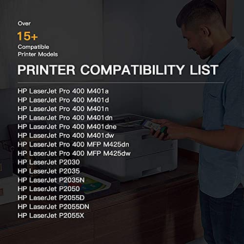 E-Z Ink (TM Compatible Toner Cartridge Replacement for HP 80X CF280X to use with Pro 400 M401n M401dne M401dw MFP M425dw MFP M425dn (Black, 2 Black) High-Yield