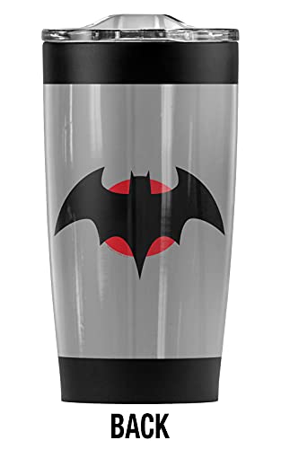 Logovision Batman Thomas Wayne Stainless Steel Tumbler 20 oz Coffee Travel Mug/Cup, Vacuum Insulated & Double Wall with Leakproof Sliding Lid | Great for Hot Drinks and Cold Beverages