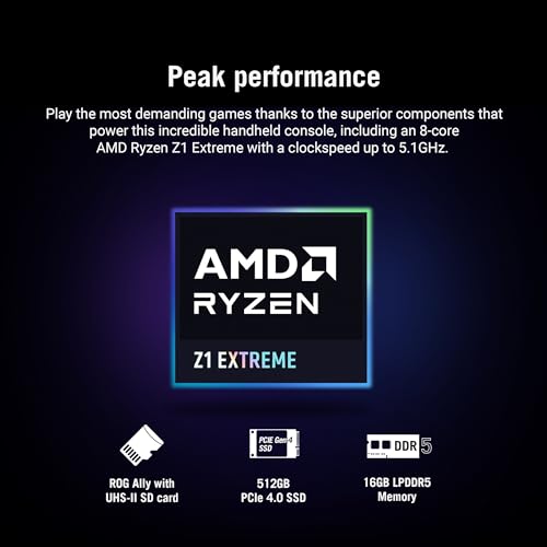 ASUS ROG Ally 7" 120Hz Gaming Handheld - AMD Z1 Extreme Processor - 512GB - White - PRE ORDER!