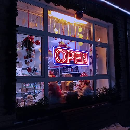 Open Neon Sign LED Light Up Sign USB Powered Switch for Shop Opening Ceremony Bar Club Store Restaurant Cafe Decoration Gifts