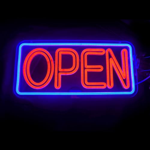 Open Neon Sign LED Light Up Sign USB Powered Switch for Shop Opening Ceremony Bar Club Store Restaurant Cafe Decoration Gifts
