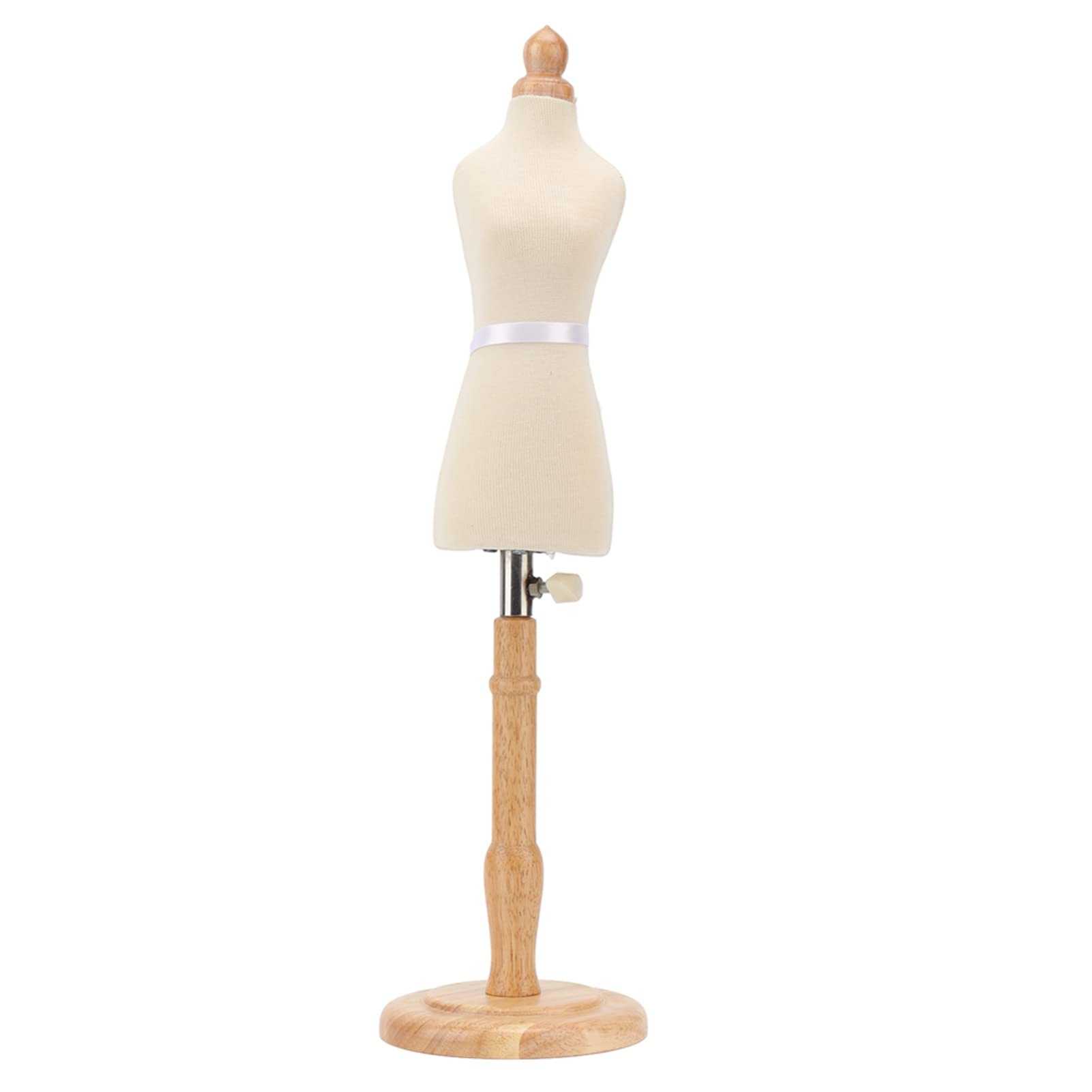 Female Dress Form Teacups Dressmaker Beech Wood Sewing Dress Form with Wooden Base for Clothing Display