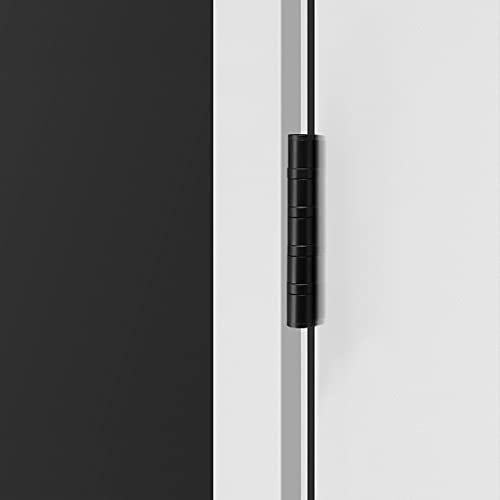 4 Inch Matt Black Door Hinges,4”×3” Stainless Steel Door Hinge,Hinge Bearing Diameter 0.6inch, Thickness 0.12inch, Single Piece Weight 0.65 Pounds,3 Pack