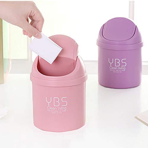 Trash Can Creative Desktop Mini Trash Can Covered Kitchen Living Room Desk Trash Box