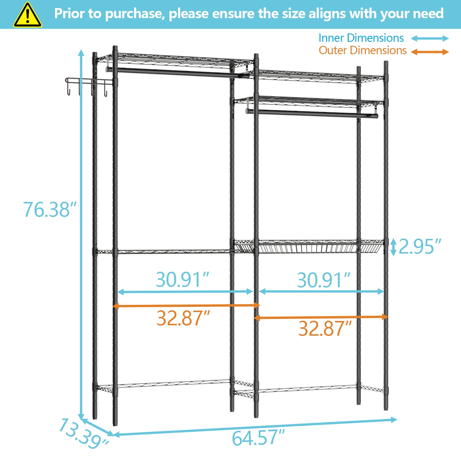 Loomie Over The Washer and Dryer Storage Shelf, Laundry Room Organization Shelves, 5 Tiers Adjustable Height Shelving,Bathroom Space Saving Drying Organizers Rack with Wire Basket,Haning Hook & 2 Rods