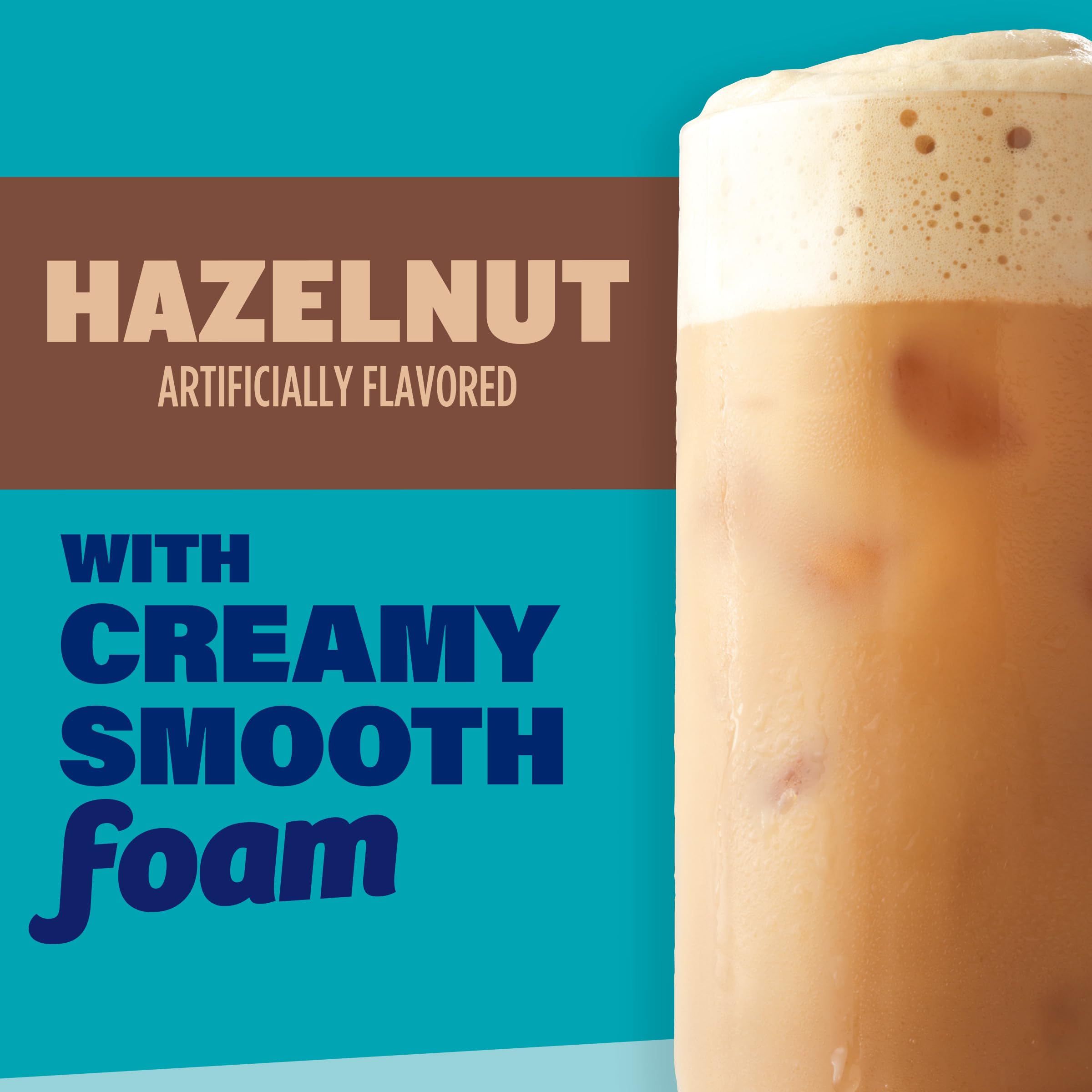 Maxwell House Iced Hazelnut Latte with Foam All in One Drink Mix, 5.82 oz, 6 Packets