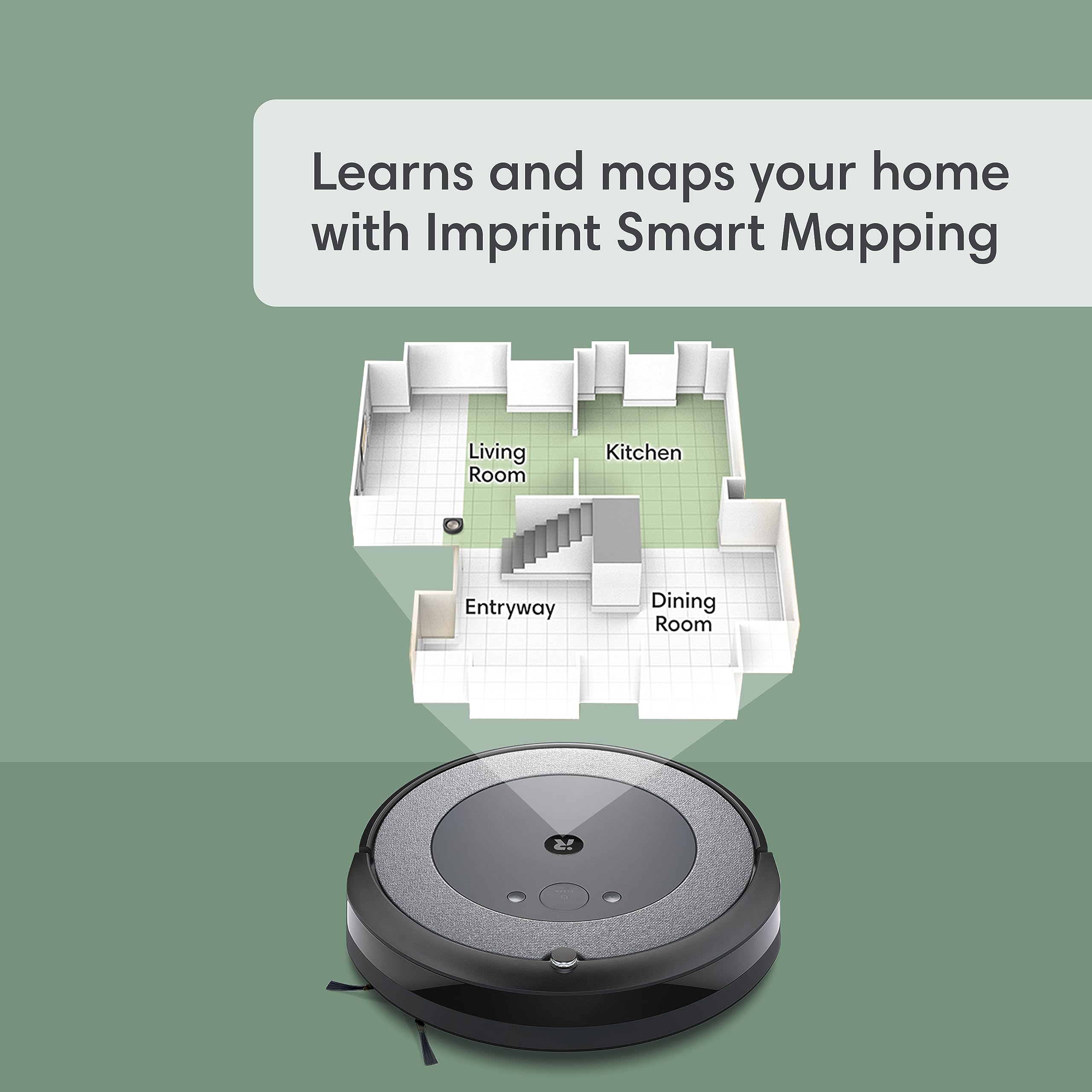 iRobot Roomba Combo i5+ Self-Emptying Robot Vacuum and Mop, Clean by Room with Smart Mapping, Empties Itself for Up to 60 Days, Works with Alexa, Personalized Cleaning OS
