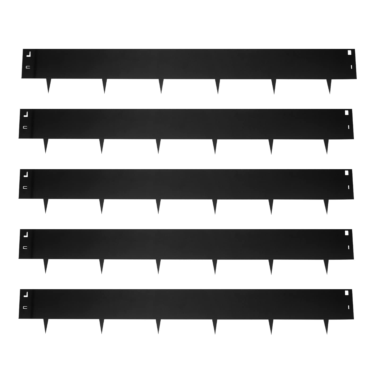 Steel Landscape Edging Steel Lawn Edging Landscape Garden Border Edging Border (40 x 3inch (Pack of 5))