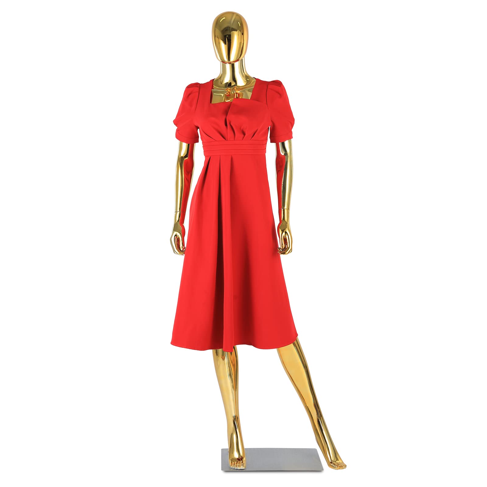 Female Mannequin Dress Full Body - 70'' Mannequin Dress Form Display Full Body Adjustable Realistic Manikin Torso Stand (Golden)