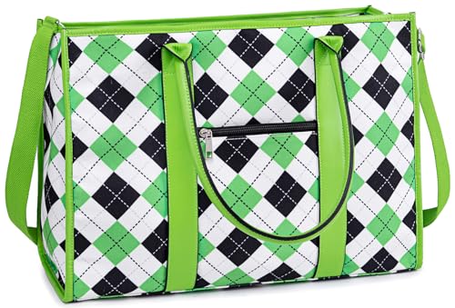 Laptop Tote Bag for Women Work Shoulder Bags 15.6 inch Canvas Laptop Computer Purse Messenger Teacher Handbag Business Office Briefcase