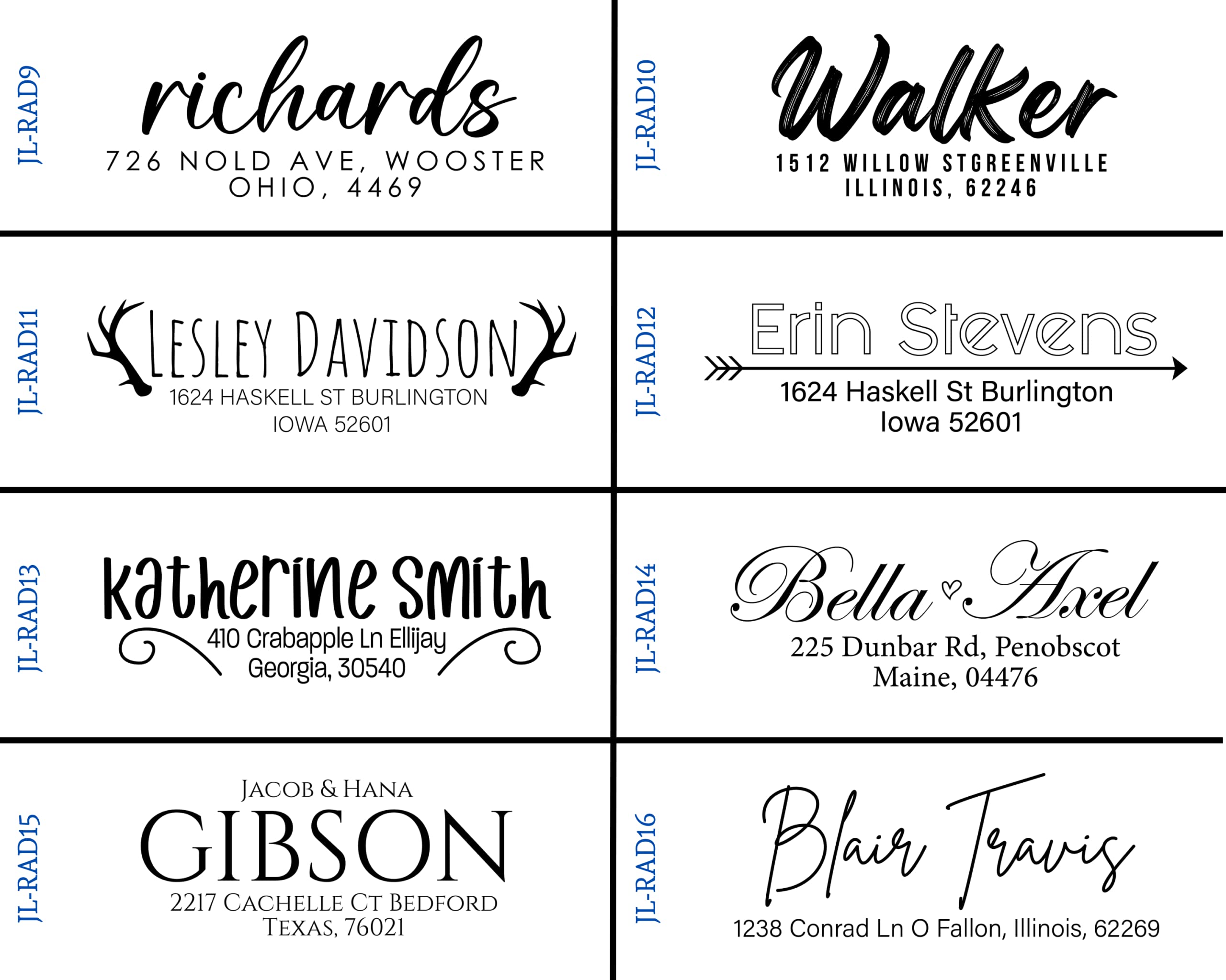 Custom Return Address Stamp - Custom Self-Inking Address Stamp with Name Custom Rubber Address Stamp (Self Inking)