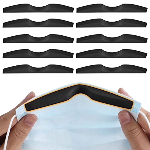 Sponge Anti-Fog Nose Bridge Pads Seal Nose Cushion Memory Foam Nose Pads Self-Adhesive Protection Strip Nose Pad for Mask 50 PCS Black