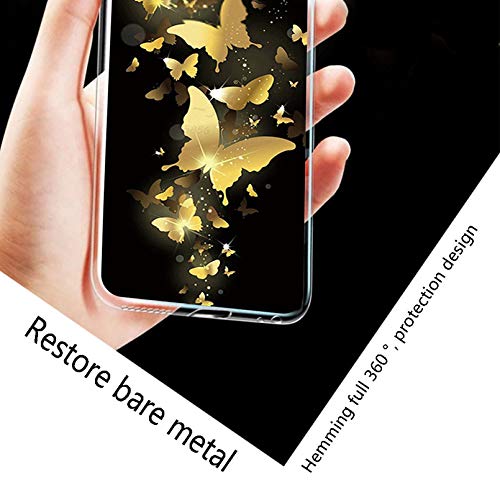 Phone Case for Cubot X50 (6.67"), with [2 x Tempered Glass Protective Film], KJYF Clear Soft TPU Shell Ultra-Thin [Anti-Scratch] [Anti-Yellow] Case for Cubot X50 - WMA30
