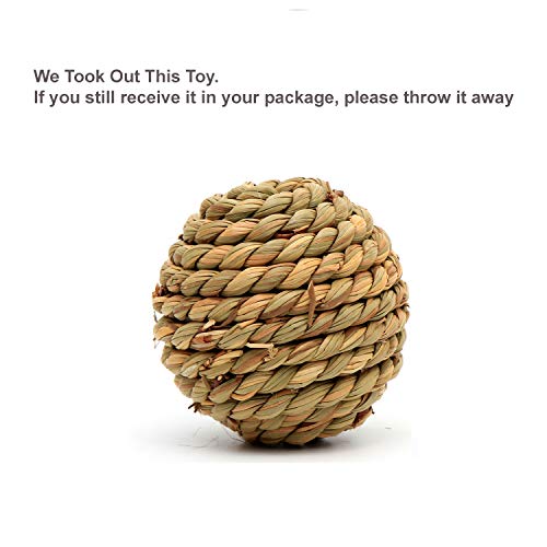 Youngever 7 Pack Small Animal Activity Toys, Assorted Rabbit Balls, Chewable Teething Activity Toys for Bunny, Rabbit, Hamster, Guinea Pig